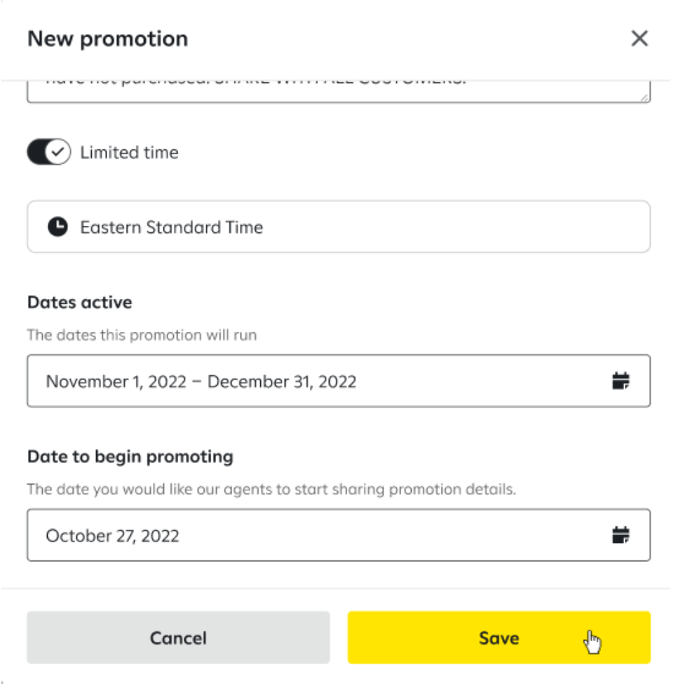 Inform agents of upcoming promotions – Attentive