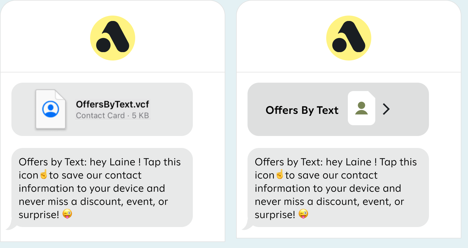 Add images, video, or a contact card to a text message (Attentive SMS ...