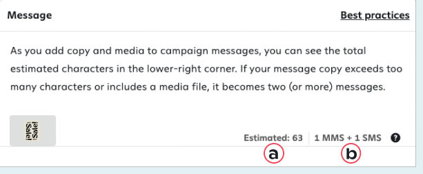 How message character counts are calculated in text messages – Attentive