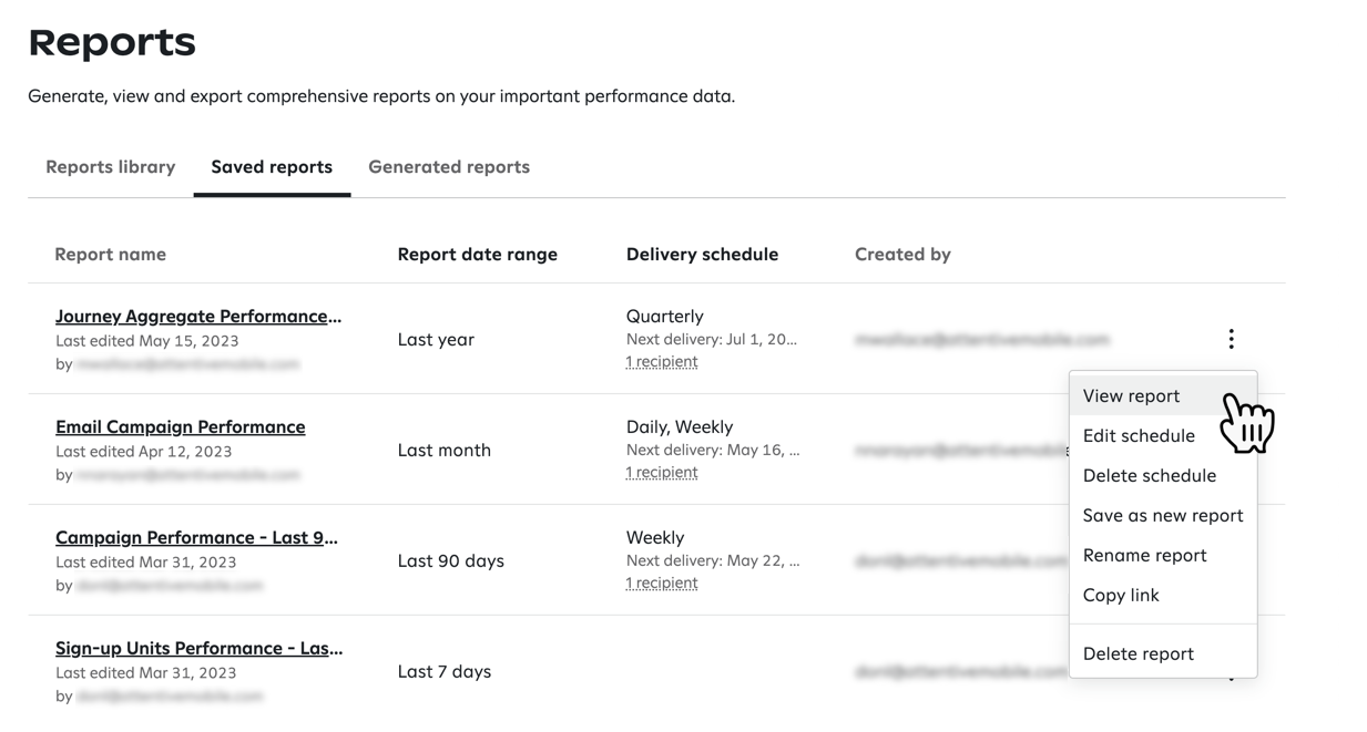 Create custom reports – Attentive