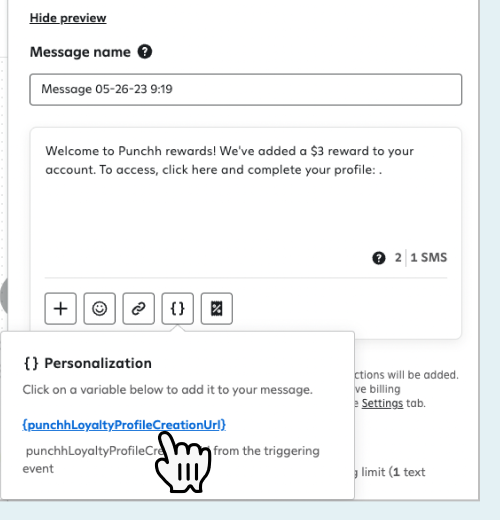 Punchh: Create a Punchh loyalty journey – Attentive