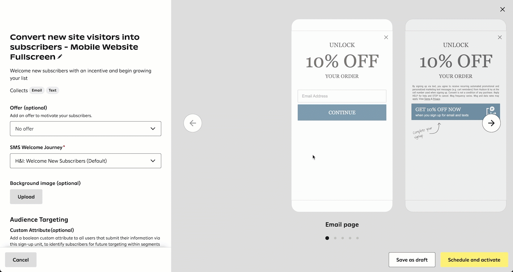 Customize sign-up units to identify and inform existing subscribers ...