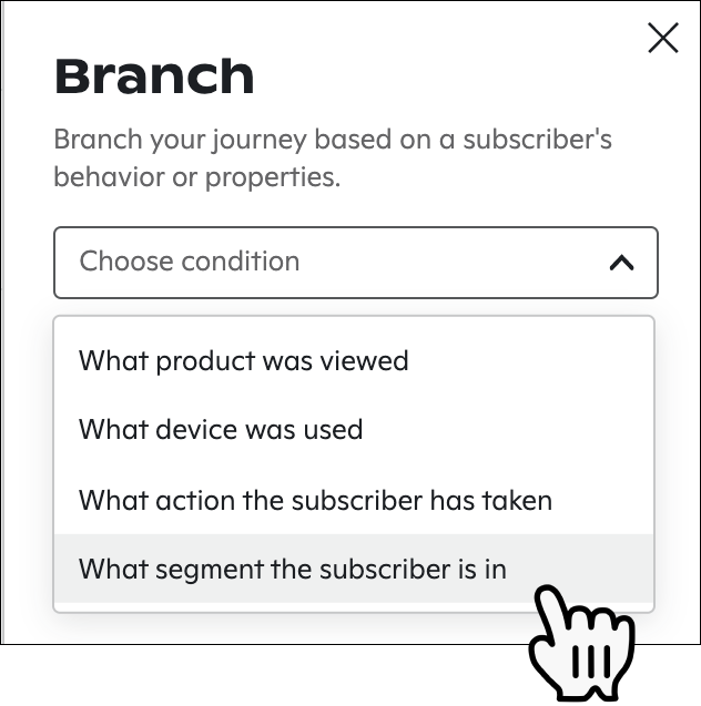 Branches in journeys – Attentive