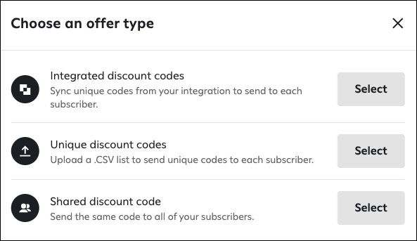 Create offers – Attentive