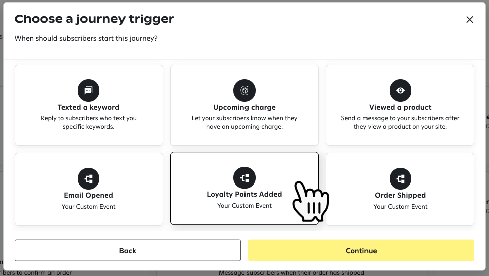 What are custom journey triggers? (Attentive SMS & Email)