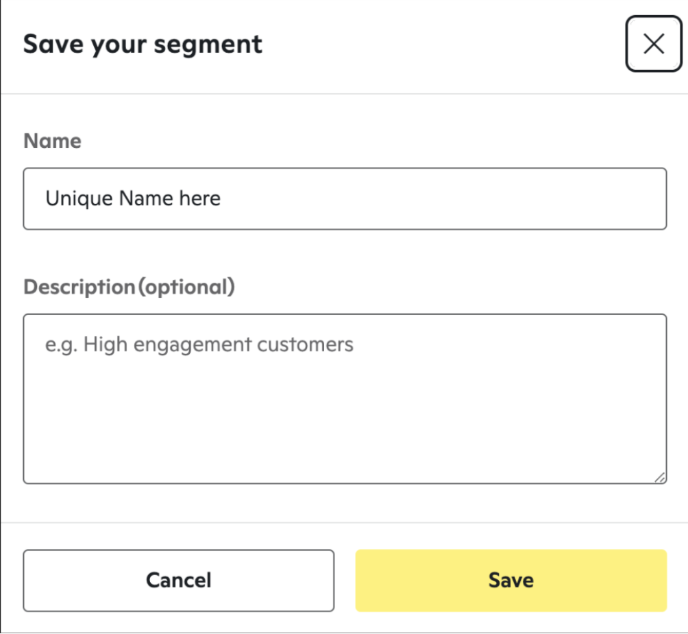 Create a dynamic segment (Attentive SMS & Email)